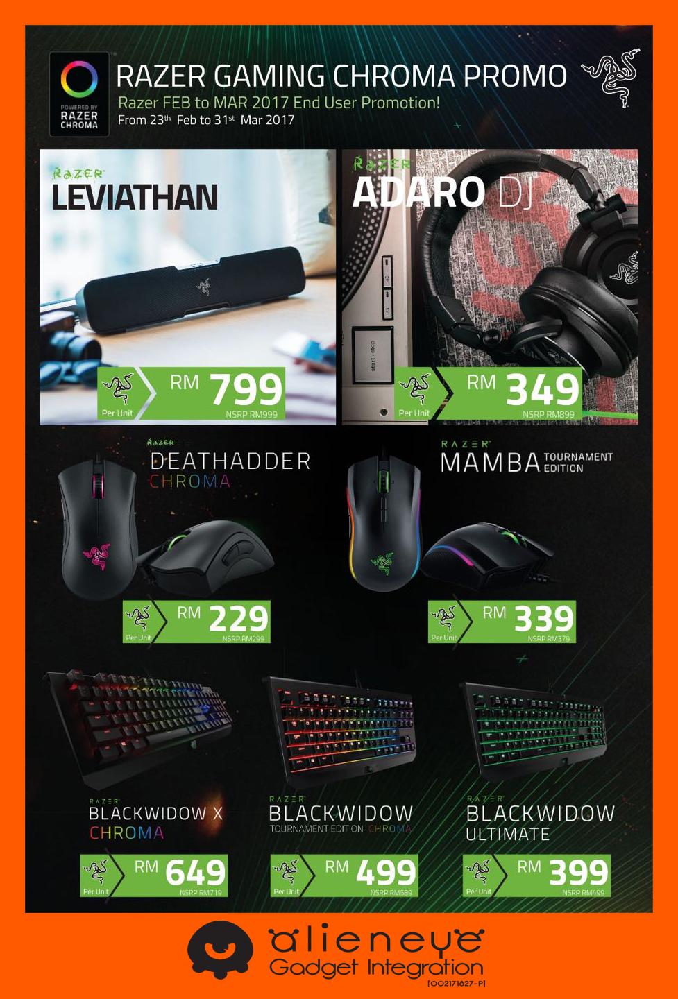 Razer Gaming Equipment Promotion!