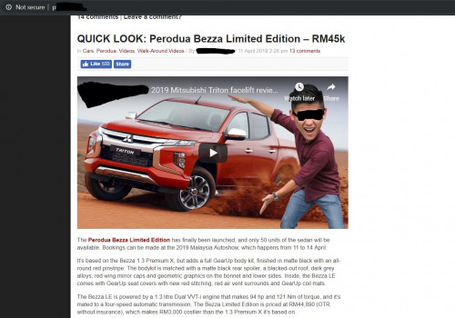 Perodua got PICKUP TRUCK limited Edition