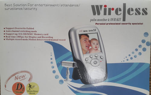 Wireless Palm Monitor and DVR kit