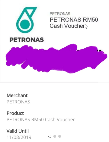 [WTS] (12% of) RM50 Petronas Petrol E-Voucher