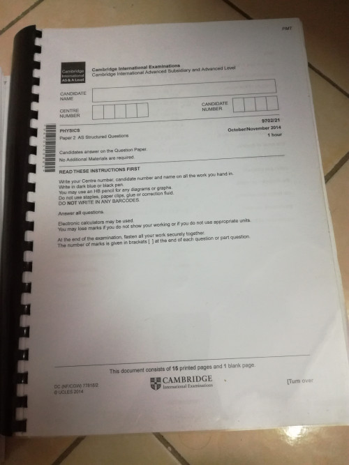 A-level past papers