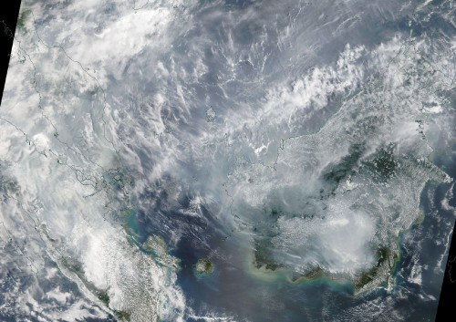 NASA satellite image of the Haze