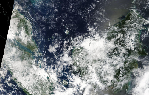 NASA satellite image of the Haze