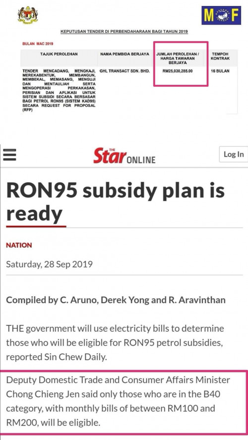 RON95 subsidy plan is finally ready