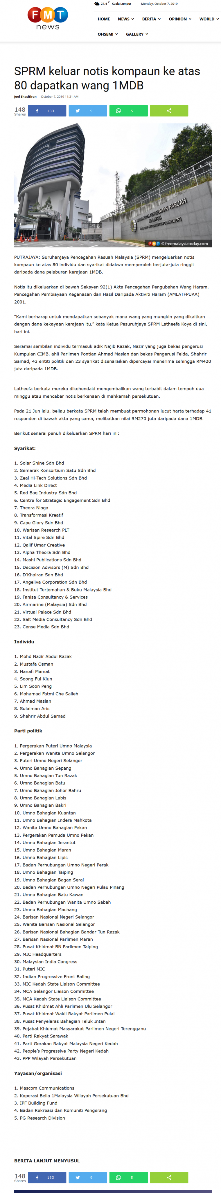 SPRM keluar notis kompaun