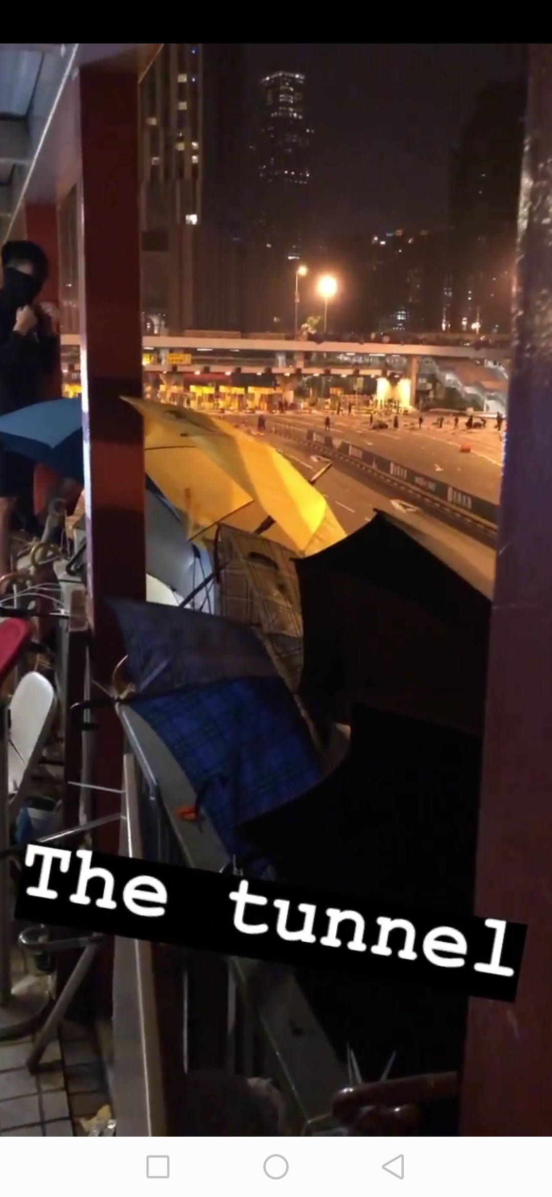 Inside university Hong Kong stronghold