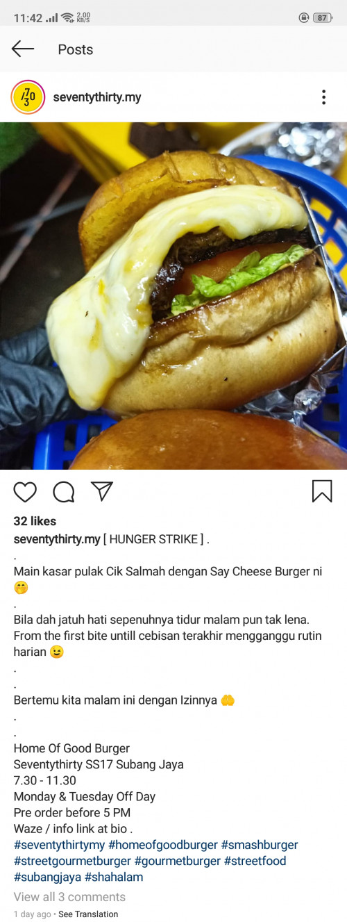Burger Mushroom Cheese meleleh mekdi