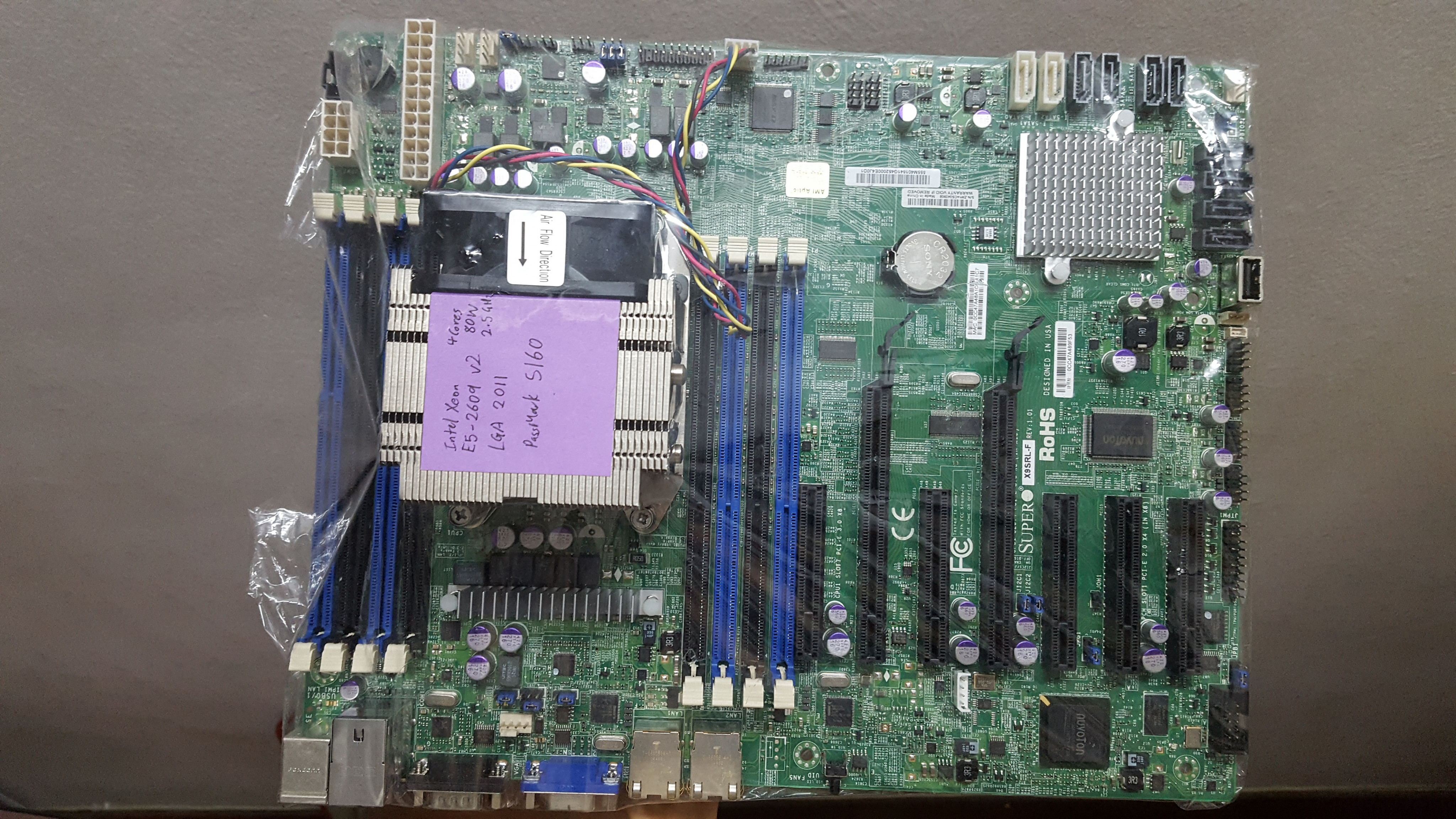 [WTS] Supermicro X9SRL-F LGA2011 + Xeon E5-2609 v2