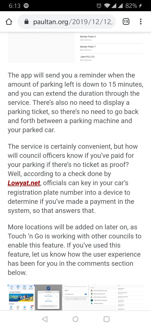 Pauline use LYN for TnG e-wallet