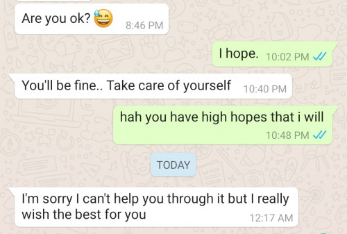 You received post breakup text liddis what would,