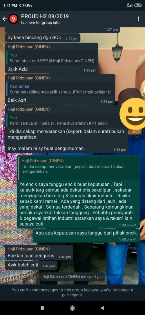 What is ginen, kesian/padan mukak this guy