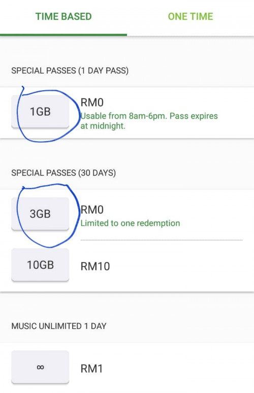 This is what maxis offers