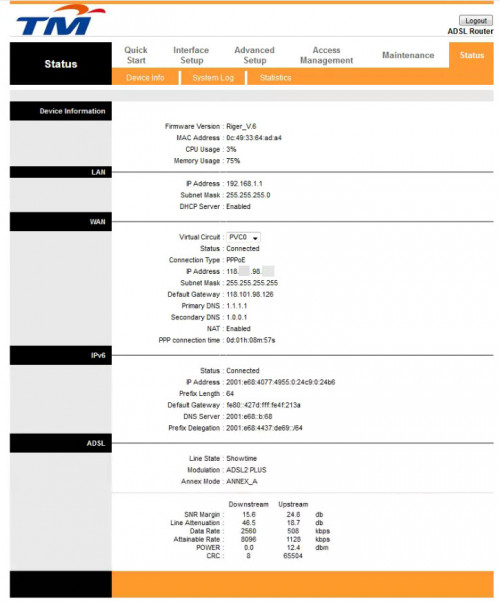 TM streamyxm 2Mbps - port forwarding question