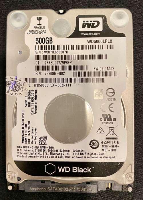 [WTS] WD Western Digital 500GB Black 2.5 inch