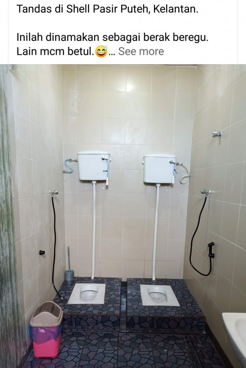 Tandas beregu only in Kelantan Shell