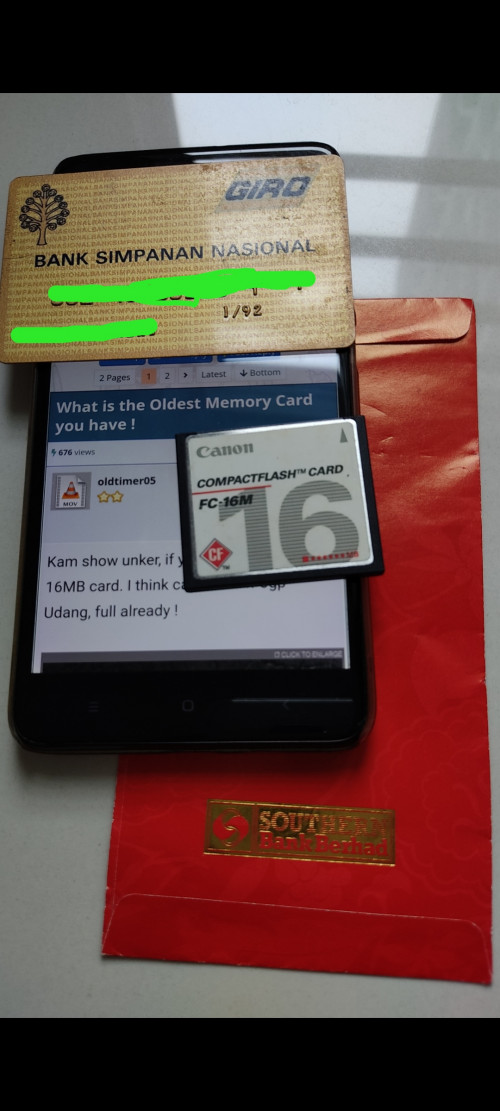 What is the Oldest Memory Card you have