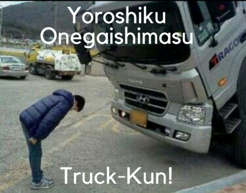 15 year old biker got squished by flipping truck.