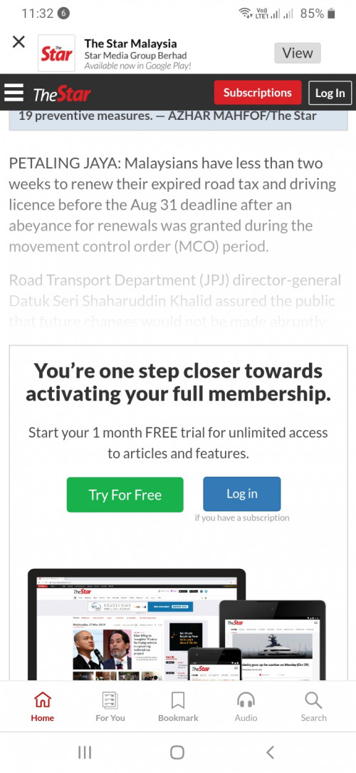 Unable read full news