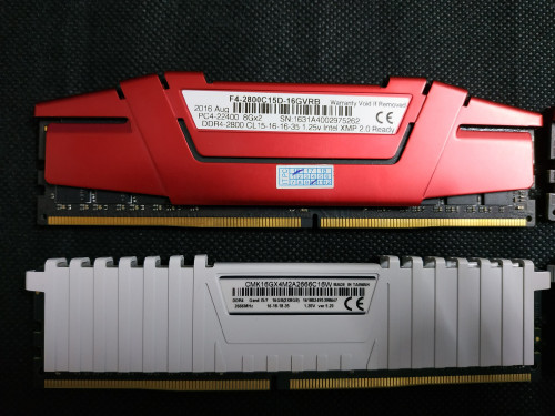 WTS Corsair Vengeance & G.skill Ripjaws V DDR4 Ram