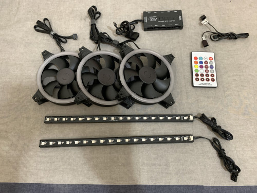 [WTS] Tecware Orbis Spectrum Fan + LED Strips