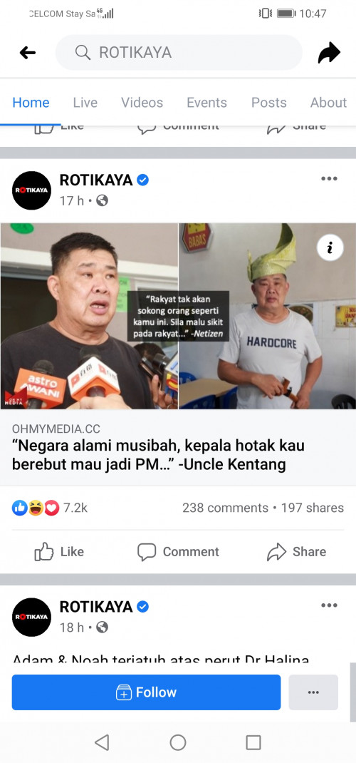Uncle Kentang: Kepala hotak kau Anwar
