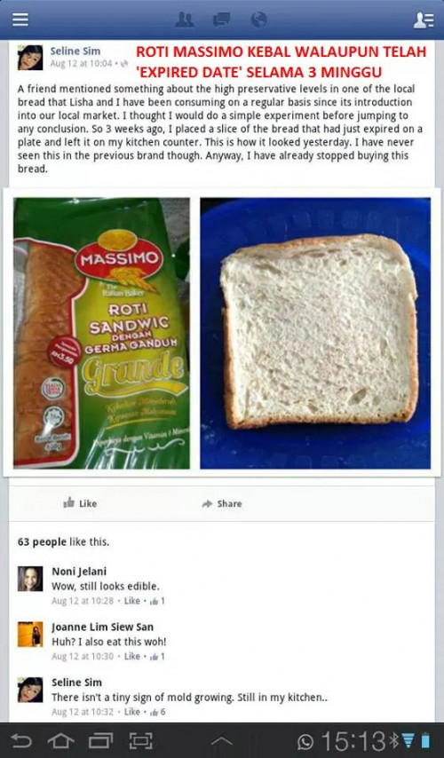 Massimo bread can last more than 3 weeks?