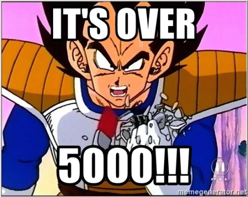 its over 5000 - Pictr.com