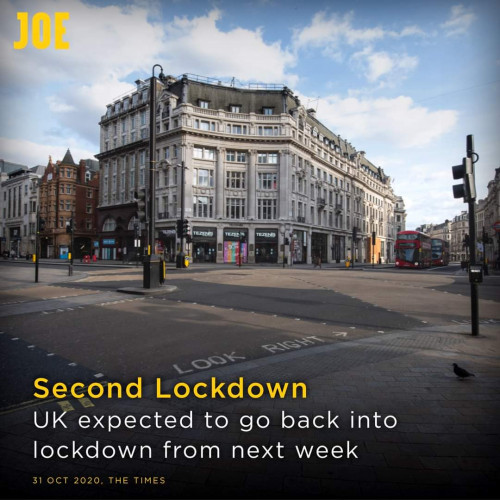 2nd lockdown next week UK