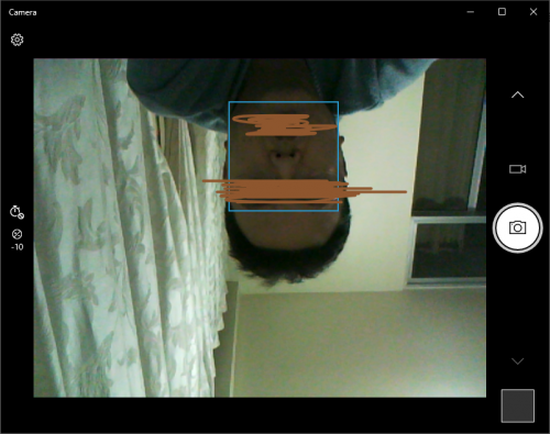 My laptop webcam is upside down