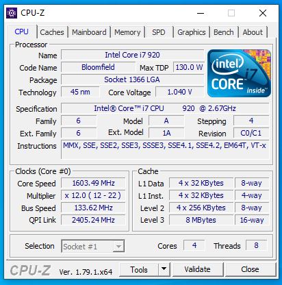 wts Intel Core i7-920 2.67Ghz Gaming Desktop