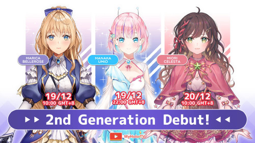 MyHoloTV 2nd Generation of Vtuber Debut