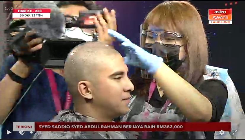 LIVE NOW: Saddiq botak