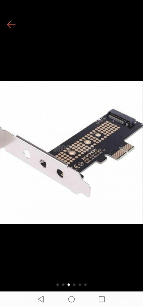 Install m.2 on pcie 2.0x1