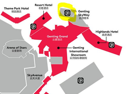 Is it easy to find parking at Genting Highland
