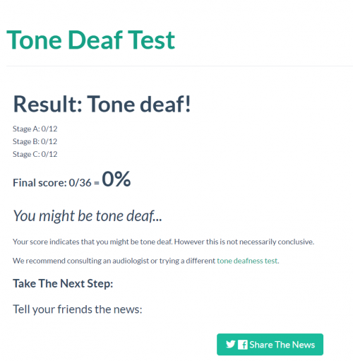let's test your tone deaf..