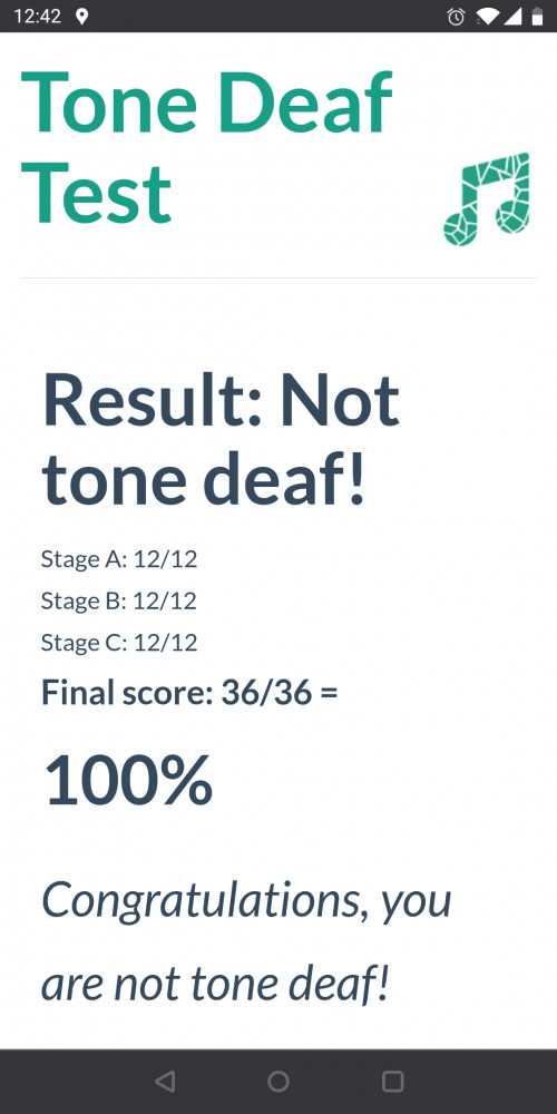 let's test your tone deaf..