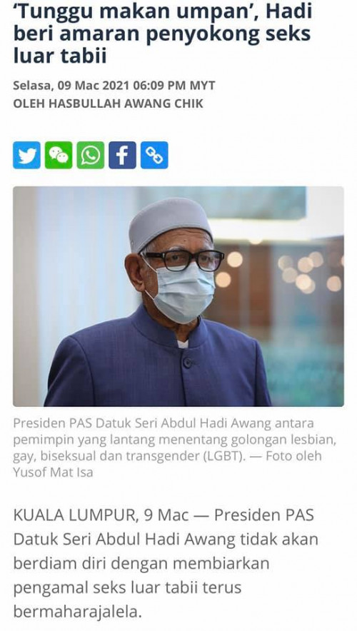 hamsap penunggang agama PAS twitter kena hack