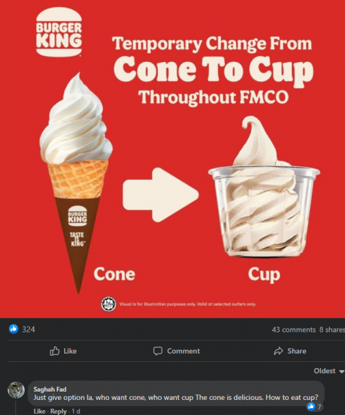 The cone is delicious. How to eat cup?