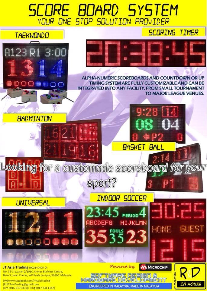LED Display panel JT Asia Trading LED Sports scoreboards LED Display ...