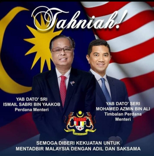 Congrats new PM-9 ismail sabri yakob