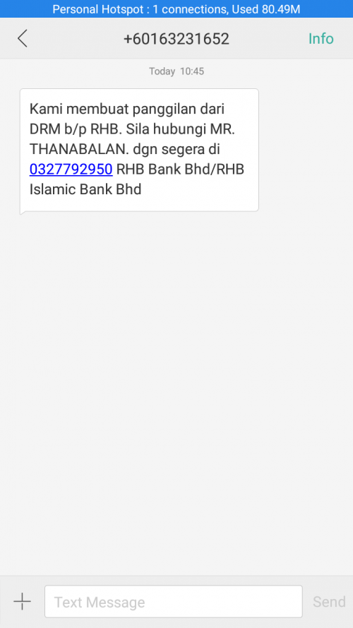 anyone got idea about this rhb message