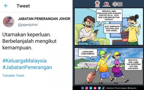 Kecian cartoon dari government kena marah netizen