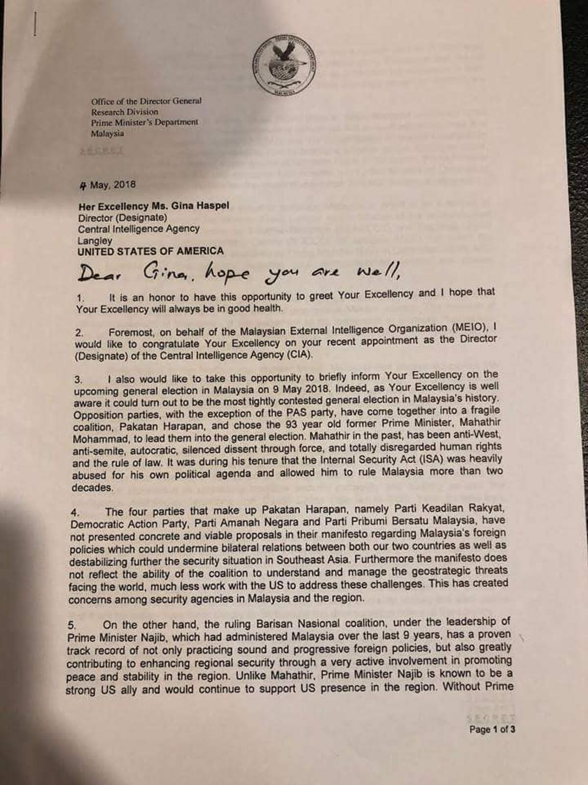 CIA letter p1 - Pictr.com