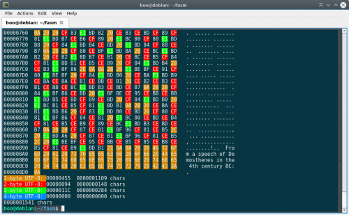 My cheat sheet: UTF-8 (Unicode)