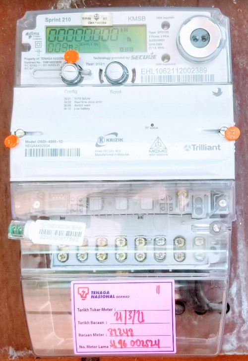 Changing to a new TNB smart meter