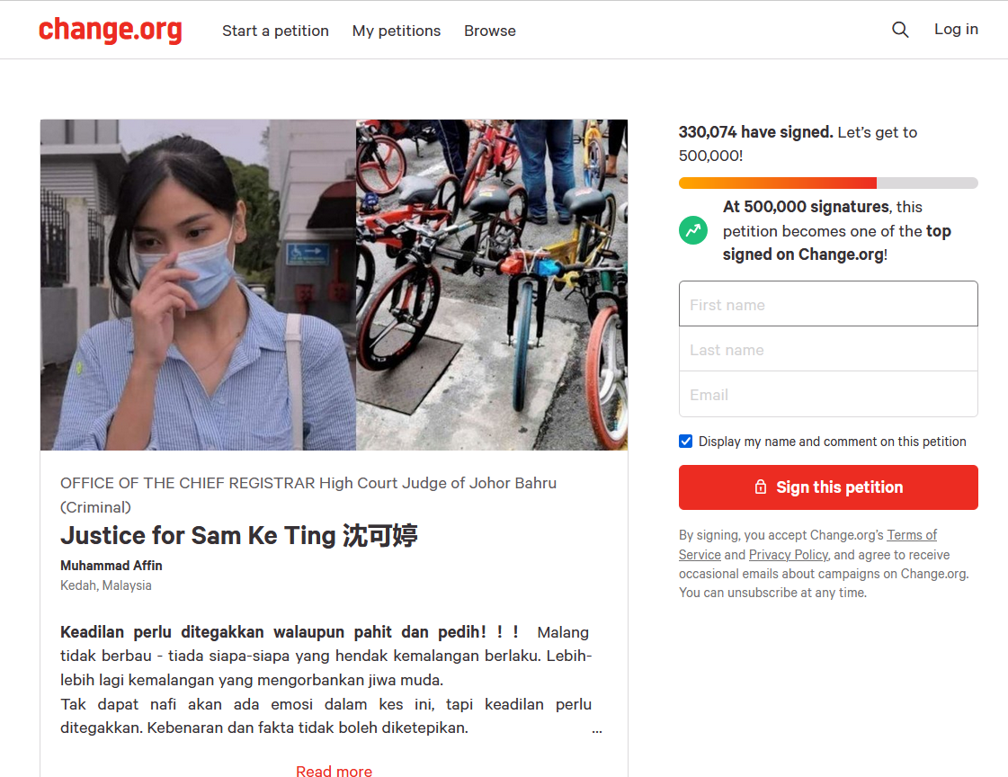 2022 04 14 13 07 13 Petition · Keadilan perlu ditegakkan walaupun pahit ...