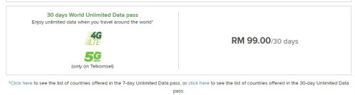 MAXIS 30-DAY WORLD ROAMING PASS