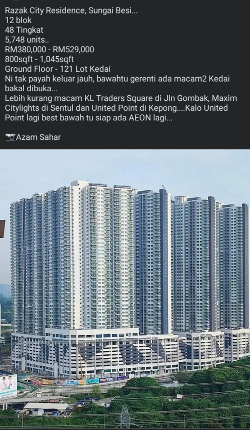 12 blok 48 tingkat 5748 unit