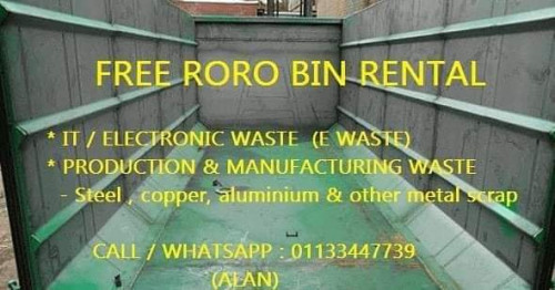 Roro Bin for Recyclable & General Waste