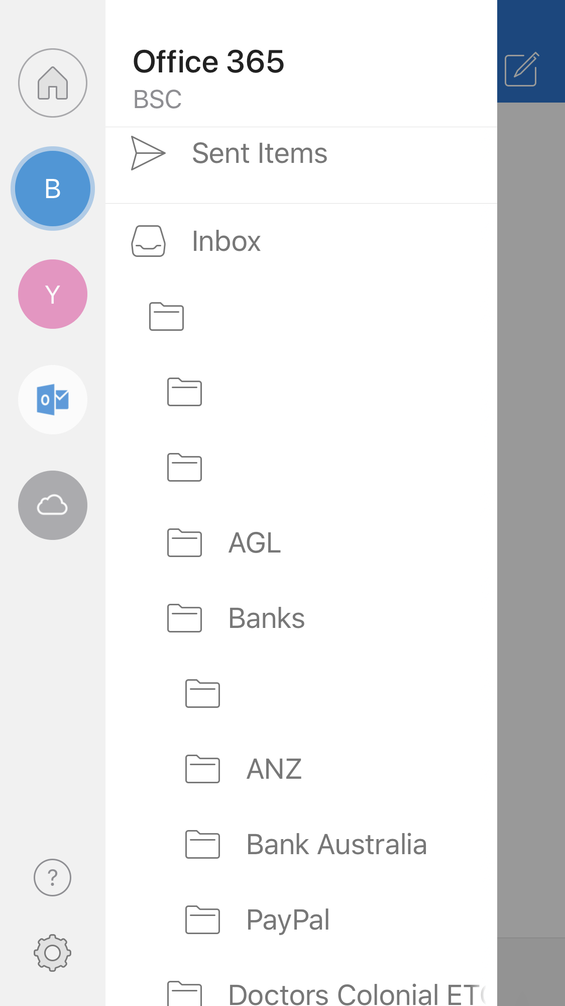 Why M$ outlook android app kenut collapse folder?